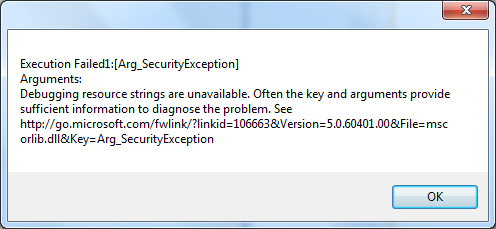 Silverlight Execution failure Debugging resources strings are unavailable - Techyv.com